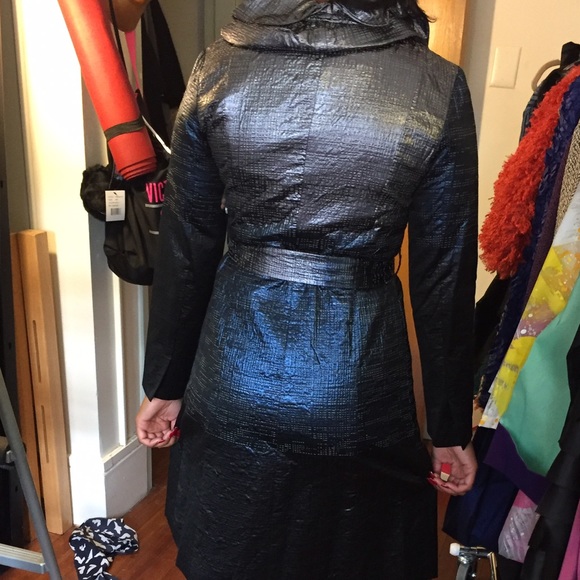 Samuel Dong | Jackets & Coats | Black Blue Silver Jacket Coat | Poshmark