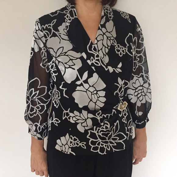 Alex Evenings | Tops | Alex Evenings Blouse | Poshmark