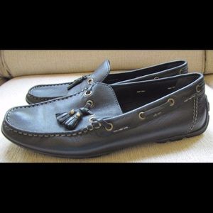 Geox | Shoes | Mens Geox Black Leather Driving Moccasin Loafers | Poshmark