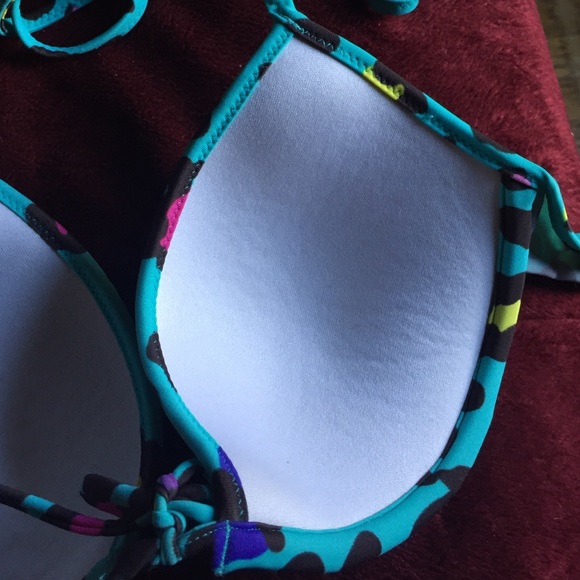 Victoria's Secret | Swim | Vs Blue Cheetah Print Bathing Suit | Poshmark