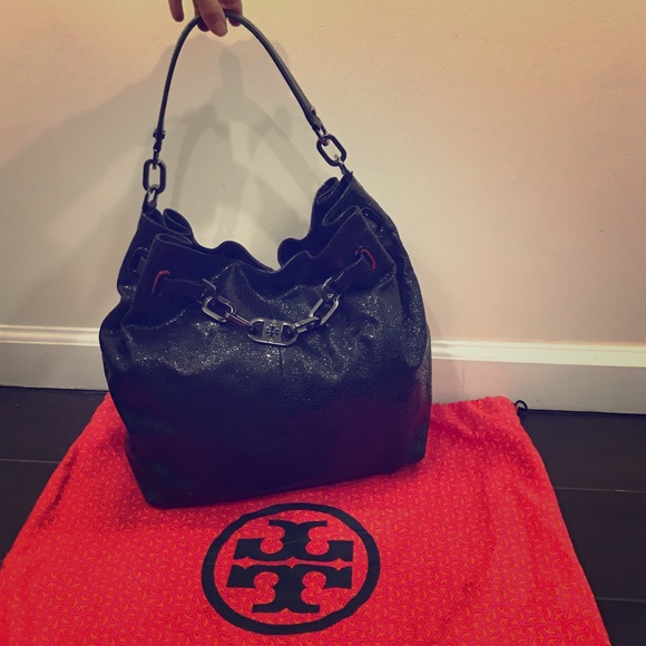 Tory Burch | Bags | Tory Burch Black Natalya Hobo Bag | Poshmark