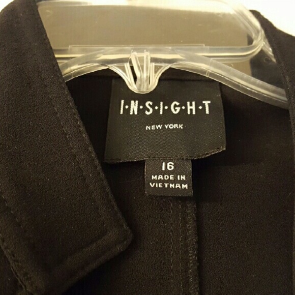 insight new york | Jackets & Coats | Open Lace Front Crepe Jacket ...