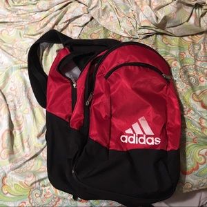adidas | Bags | Red Adidas Backpack | Poshmark