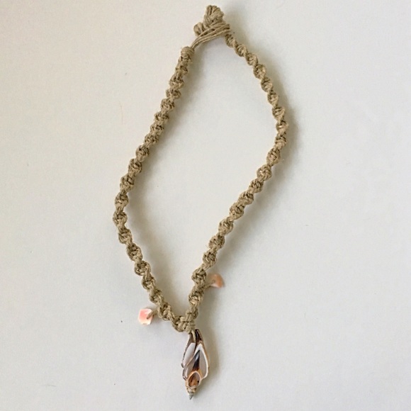 Handmade | Jewelry | Shell Pendant Hemp Necklace | Poshmark