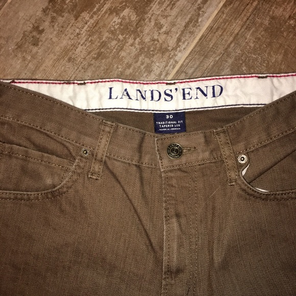 Lands' End | Jeans | Lands End Mens Brown Denim Jeans Size 330 | Poshmark