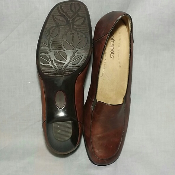 softspots | Shoes | Softspots Dress Shoes Brown 9 M Leather Heels 2 ...