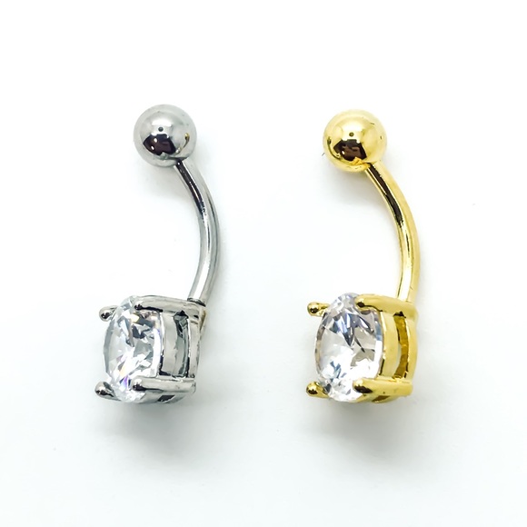 BYJQ | Jewelry | Stud Belly Button Ring Naval Ring 36l | Poshmark