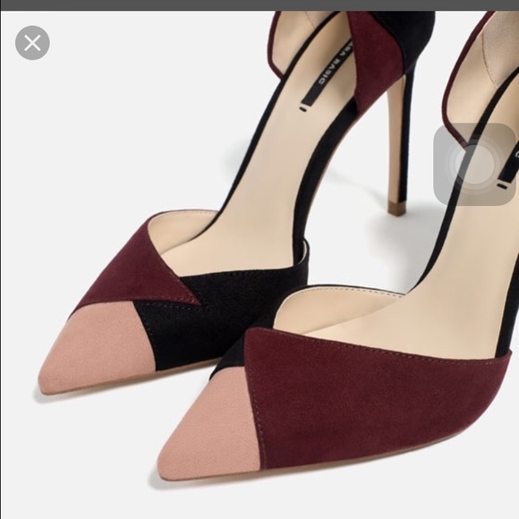 Zara | Shoes | Zara Basic Contrast Heels | Poshmark
