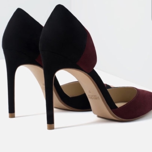 Zara | Shoes | Zara Basic Contrast Heels | Poshmark
