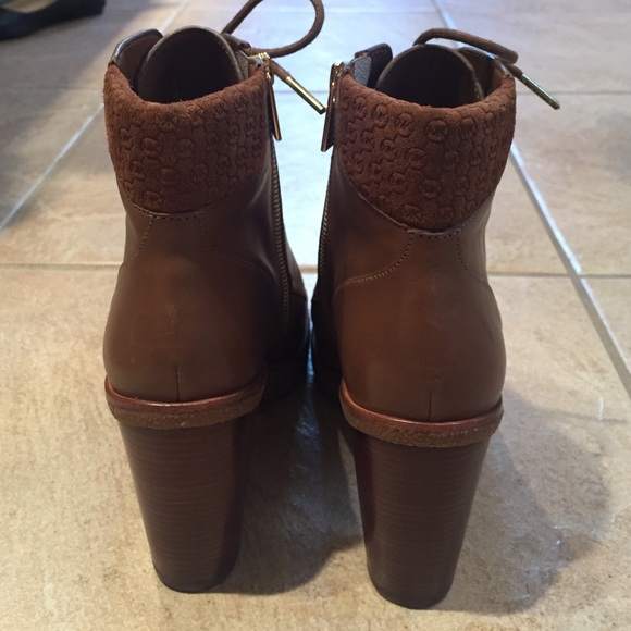 MICHAEL Michael Kors | Shoes | Mk Brown Leather Bootie | Poshmark