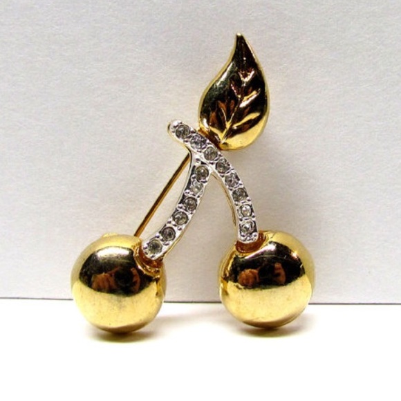 Jewelry | Vintage Cherrys Brooch Pin | Poshmark