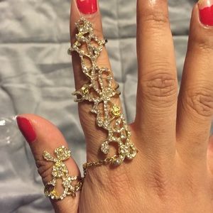 Jewelry | Silver Thumb And Pointy Finger Ring | Poshmark