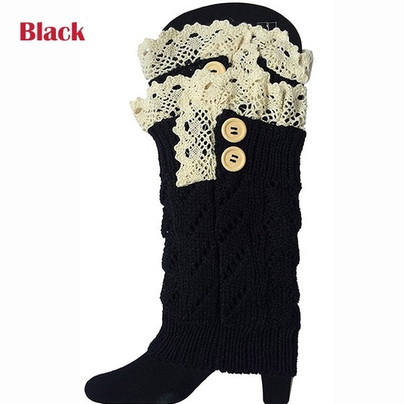 Accessories | 3 Pairslace Button Boot Cuffs Toppers Leg Warmers | Poshmark