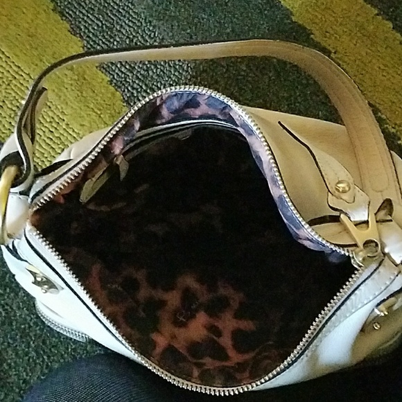 b. makowsky | Bags | Authentic B Makowski Oatmeal Colored Pebbled Bag ...