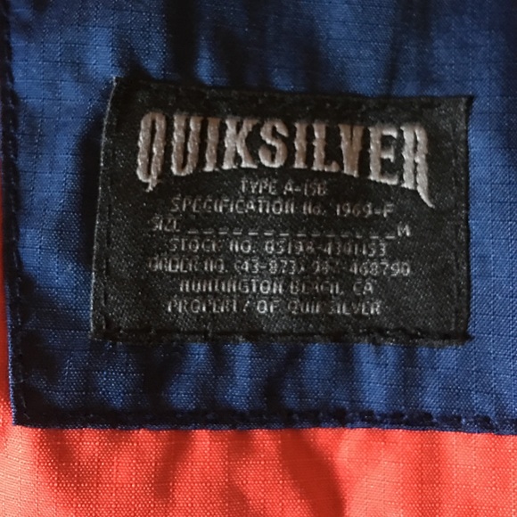 Quiksilver | Jackets & Coats | Quicksilver Quik Tech 60 Mm L Blue And ...