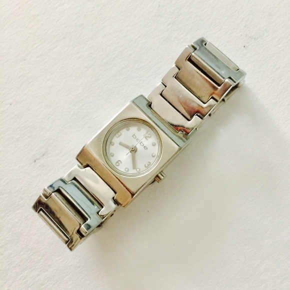 bebe | Accessories | Retro Modern Bebe 0 Auth Silver Watch | Poshmark