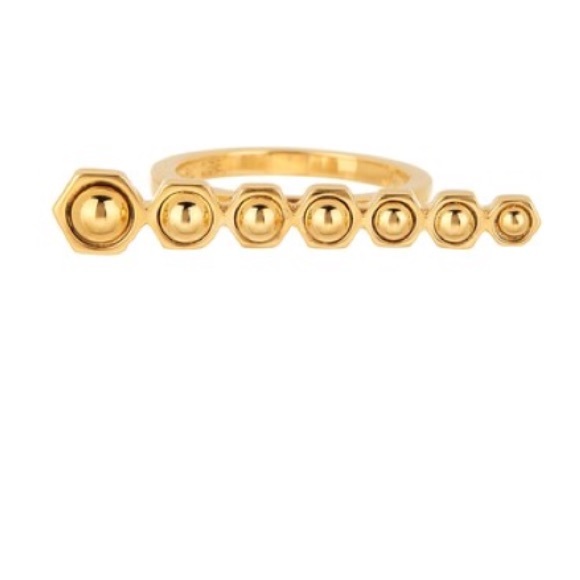 Rachel Zoe | Jewelry | Rachel Zoe Gold Bar Ring | Poshmark