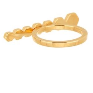 Rachel Zoe | Jewelry | Rachel Zoe Gold Bar Ring | Poshmark