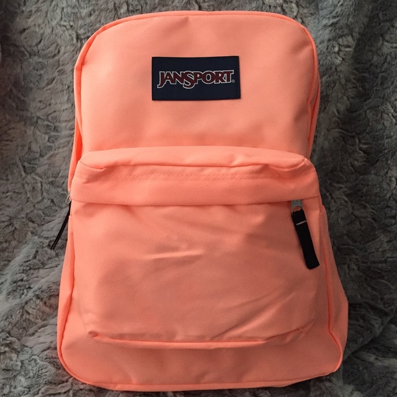 Jansport | Bags | Jansport Superbreak Coral Peaches Backpack | Poshmark