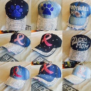 Accessories | Bling Rhinestone Hats | Poshmark