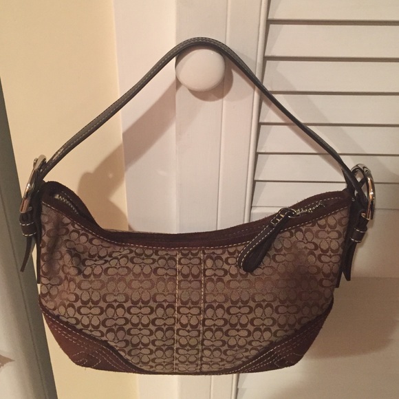 Coach | Bags | Coach Suede Mini Signature Soho Small Hobo | Poshmark