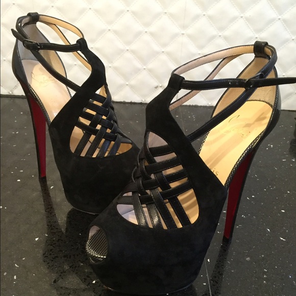 Christian Louboutin | Shoes | Christian Loubiton Suede And Leather ...