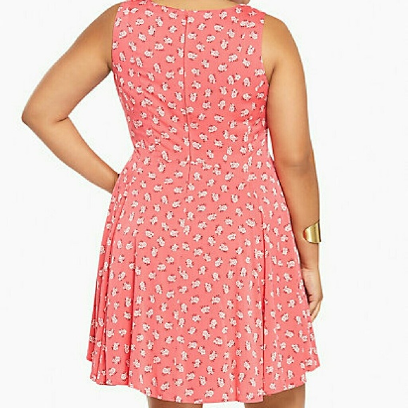 torrid | Dresses | Torrid Pink Floral Dress | Poshmark