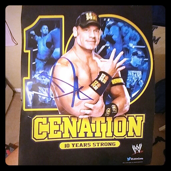Accessories | John Cena Poster Signed Bye John Cena | Poshmark