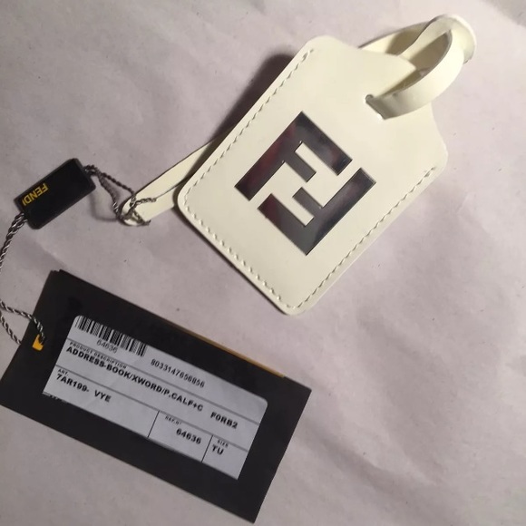Fendi | Bags | Nib Auth Fendi Patent Leather Luggage Tag 5 | Poshmark