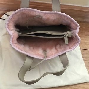 UGG | Bags | Ugg Grab Bag Mini Tote Purse Pink Suede Leather | Poshmark
