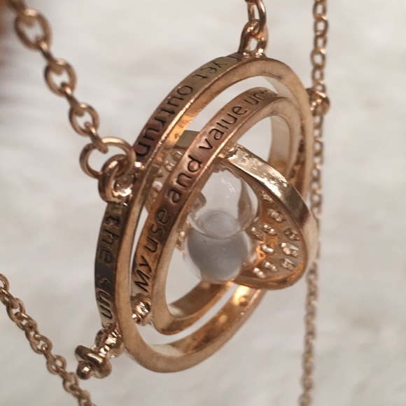 Urban Outfitters | Jewelry | Unique Gyroscope Hourglass Gold Necklace ...