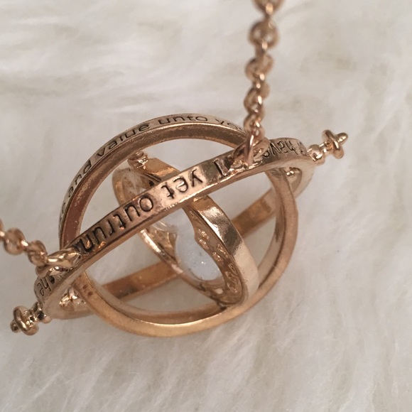 Urban Outfitters | Jewelry | Unique Gyroscope Hourglass Gold Necklace ...