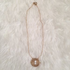 Urban Outfitters | Jewelry | Unique Gyroscope Hourglass Gold Necklace ...