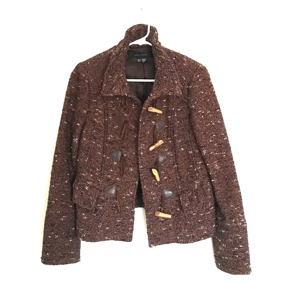 79% off Zara Jackets & Blazers - VINTAGE ZARA Tweed Toggle Button ...