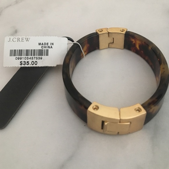 J. Crew | Jewelry | Bnwt Jcrew Tortoise Shell Clasp Bracelet | Poshmark