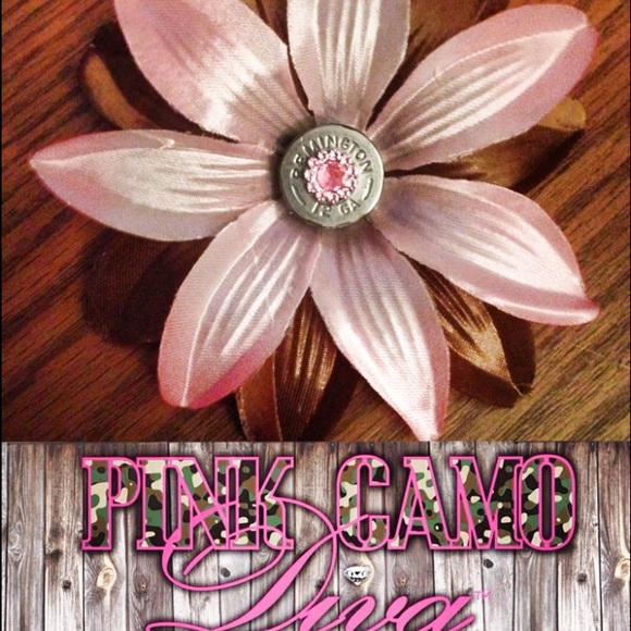 Pink Camo Diva | Accessories | Real 2g Shotgun Shell Hair Or Hat Flower ...