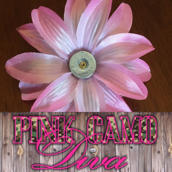 Pink Camo Diva | Accessories | Real 2g Shotgun Shell Hair Or Hat Flower ...