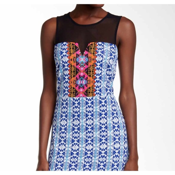 ECI | Dresses | Eci Sleeveless Illusion Dress | Poshmark