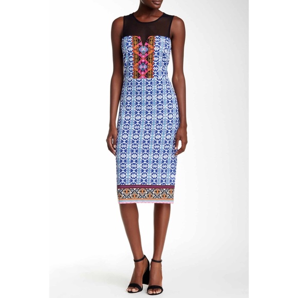 ECI | Dresses | Eci Sleeveless Illusion Dress | Poshmark