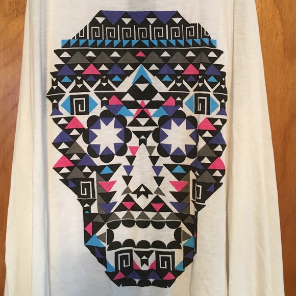 H&M | Tops | Printed Skull Tank Top | Poshmark