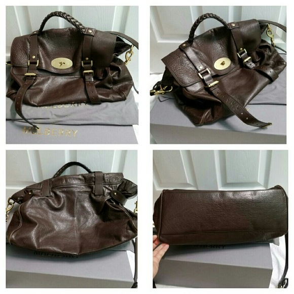 Mulberry | Bags | Authentic Mulberry Alex In Chocolate Bag | Poshmark