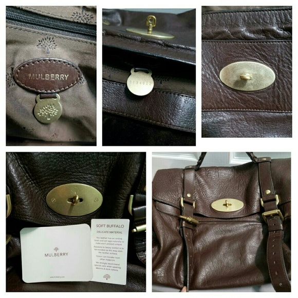 Mulberry | Bags | Authentic Mulberry Alex In Chocolate Bag | Poshmark