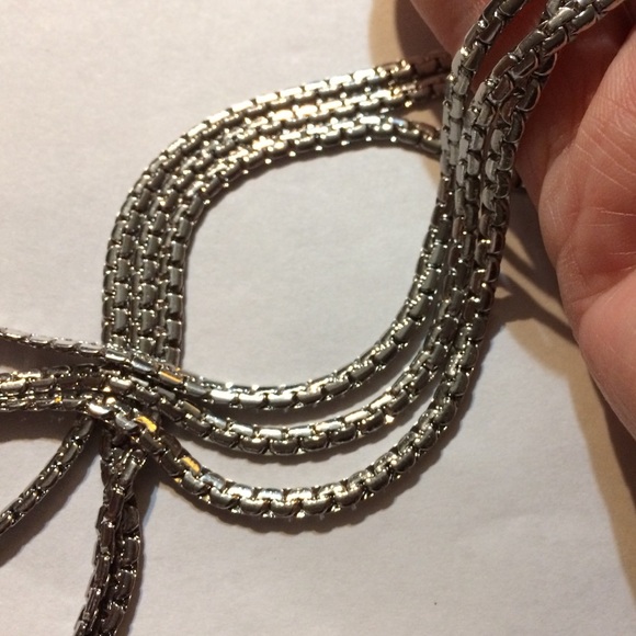 Jewelry | 3strand Chain Necklace In Sterling Silver | Poshmark