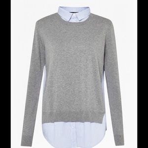 French Connection | Tops | French Connection Mix It Shirt Jumper | Poshmark