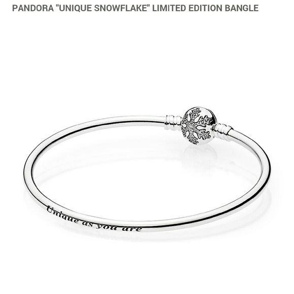 Pandora | Jewelry | Pandora Limited Edition Snowflake Bangle | Poshmark