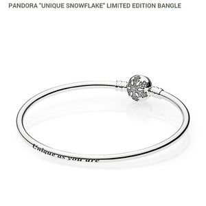 Pandora | Jewelry | Pandora Limited Edition Snowflake Bangle | Poshmark