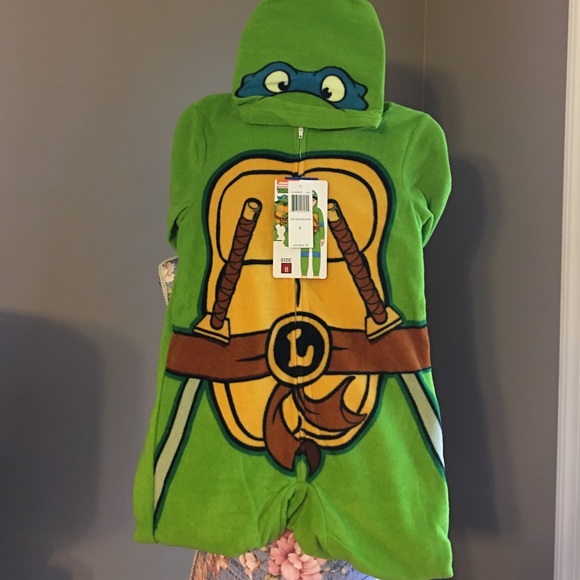 Nickelodeon | Pajamas | Nwt Ninja Turtle One Piece Hooded Pajamas ...