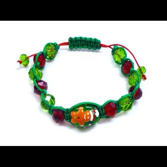 Jewelry | Crystal Gingerbread Hand Painted Bracelet | Poshmark
