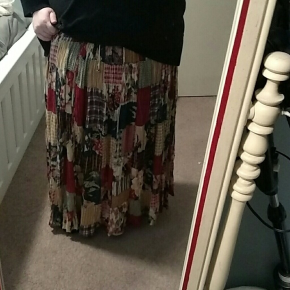 phool | Skirts | Multipatterned Boho Skirt | Poshmark