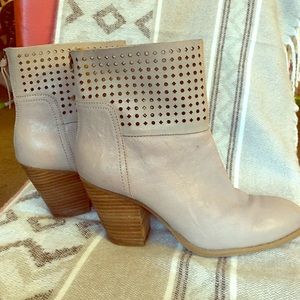 cream colored ankle boots on Poshmark